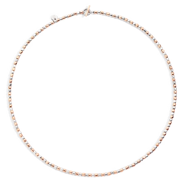 DoDo GRANELLI MINI Rose Gold & Silver Necklace