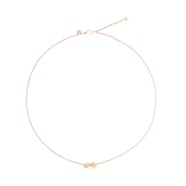 DoDo Shooting Star Necklace in 9k Rose Gold