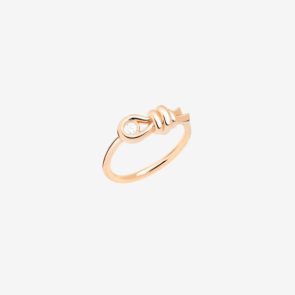 DoDo Ring NODO Rose Gold Ring with Diamond